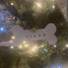 Personalised Dog Bone Clay Tree Decoration, Pet Christmas Decoration ...