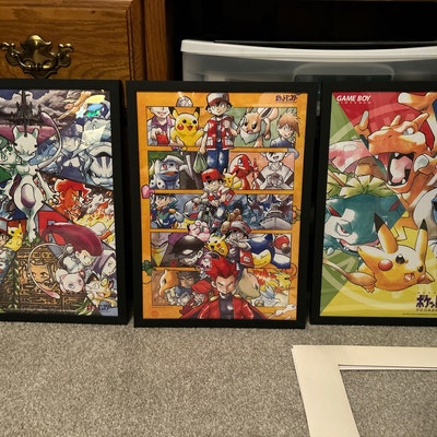 Pokémon R/B/Y Gym Leaders and Red/blue Set of 10 A4 Sized Posters - Etsy