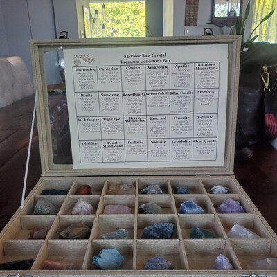 Raw Crystal Collectors Box Crystal Kit Crystal Gift Set Meditation ...