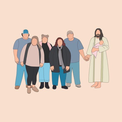 Memorial Custom Line Drawing, Digital Portrait, Family Loss, Family ...