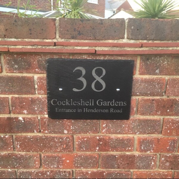 Slate House Sign Slate House Names Slate House Plaque Slate Name Plates ...