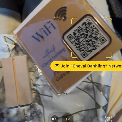 Wifi QR Code With Base Wifi Sign Scan for Wifi Custom 5x5 Wifi Sign for ...