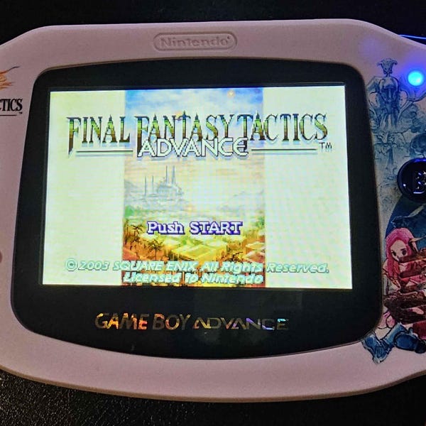 N64 FUNTASTIC THEMED Smoke Black Custom Gameboy Advance Mod W/ Backlit ...