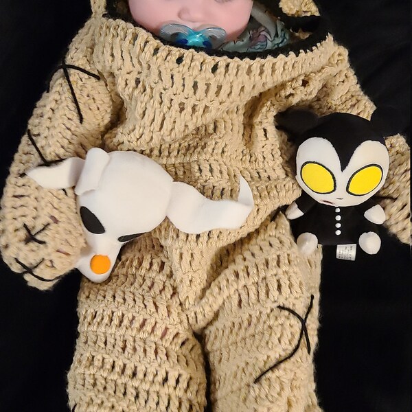 Oogie Boogie Baby Costume ,oogie Boogie Baby Outfits ,newborn Halloween ...