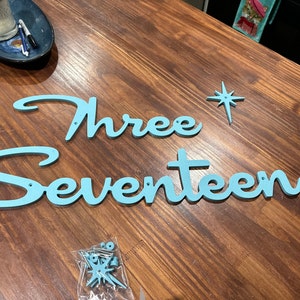 Mid Century Cursive House Numbers: Regular Size - Etsy