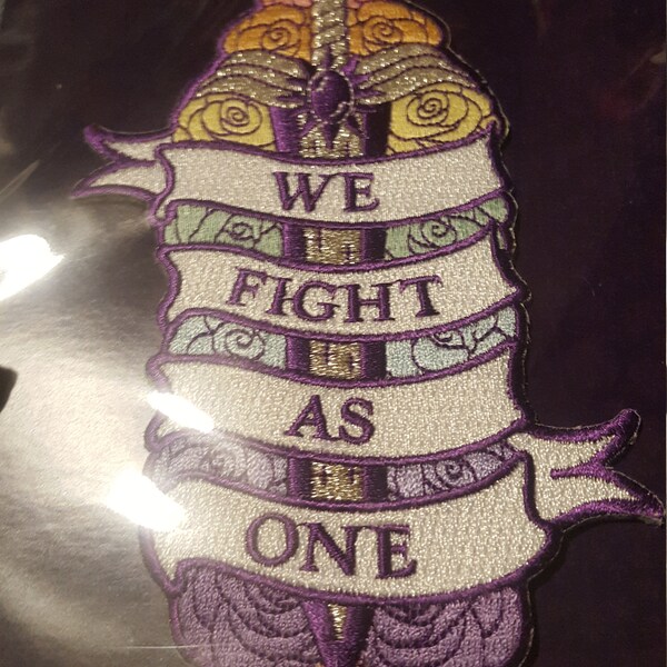 We Fight as One Embroidered Patch - Etsy