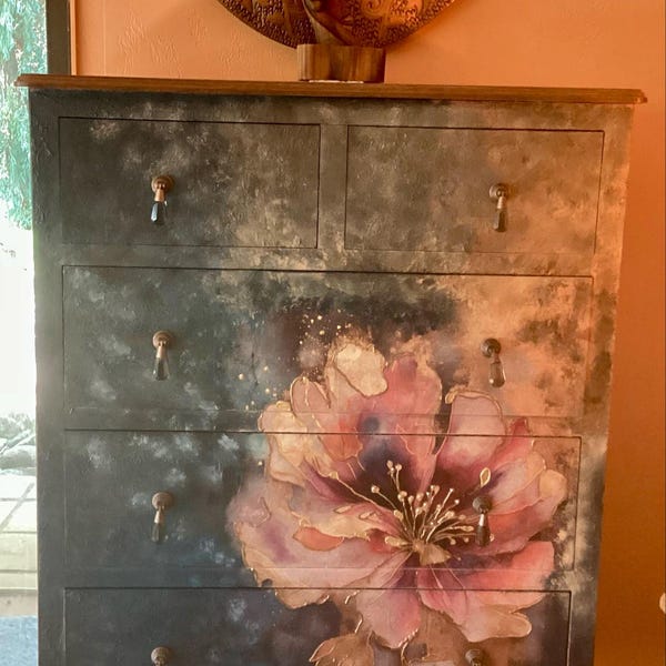 Baroque Peonies Large Decoupage Tissue Paper for Furniture 21x29 ...