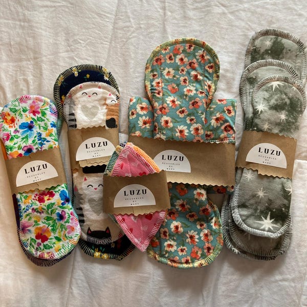 Bamboo Interlabial Pad Cloth ILP Pack of 6 or 12 Bamboo 3D Dimple Zorb ...