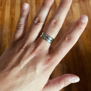 Simple Stainless Steel Ring, Basic Band, Size 7-11, Handcrafted Steel ...