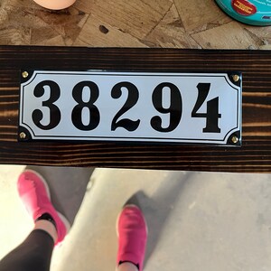 French House Number 1-200, Blue Enamel, Top Selling. Size: 5 1/2 X 4 3/ ...