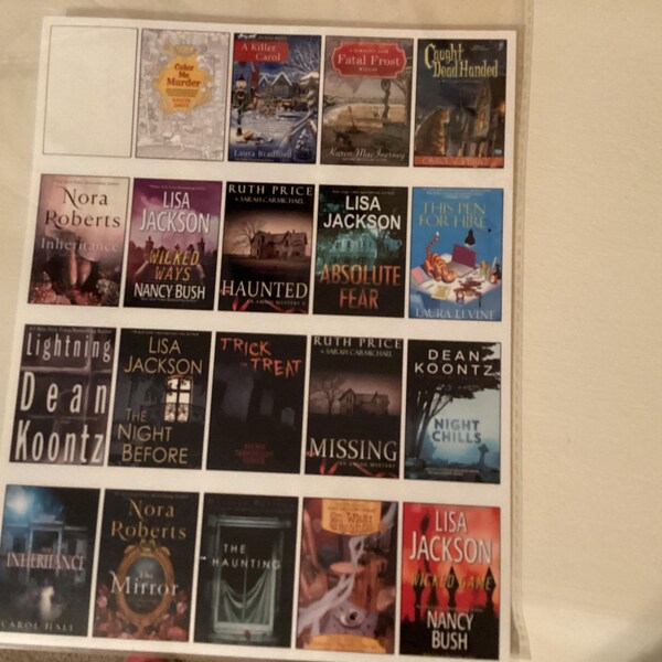 Custom Book Cover Sticker Sheet - Etsy