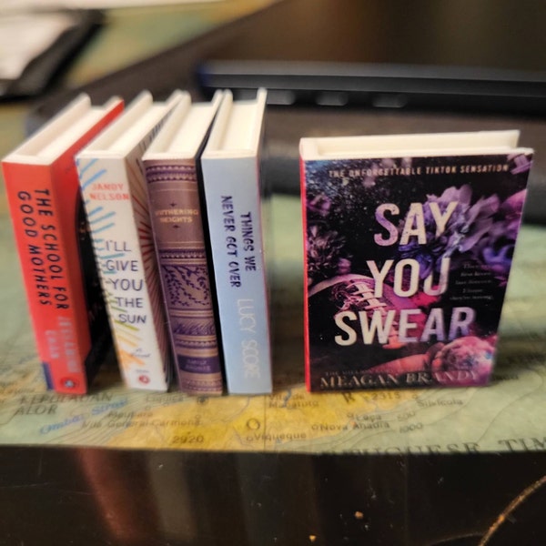 Mini Books for a TBR Jar or Mini Library HANDMADE CUSTOM - Etsy