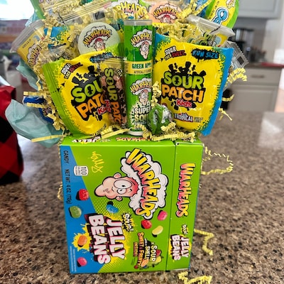 Sour Candy Box Bouquet - Etsy