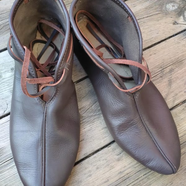 Viking Turn Shoes - Leather Shoes Christmas Gifts - Etsy