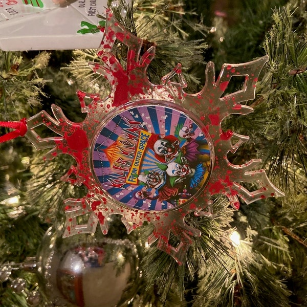 Horror Christmas Snowflake Ornament - Killer Klown From Outer Space ...