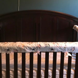 Crib Rail Cover Padded Teething Guards Crib Rail Bite Guard - Etsy