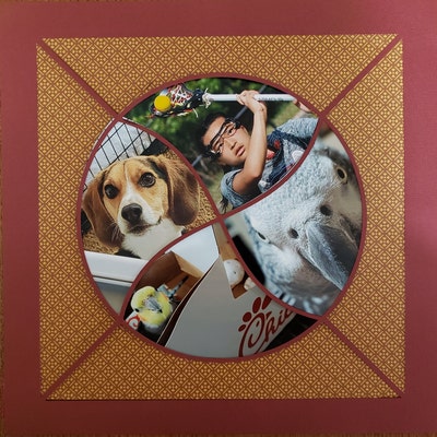 Family Pictures Collage Frame SVG. Files for Cricut and PNG Black ...