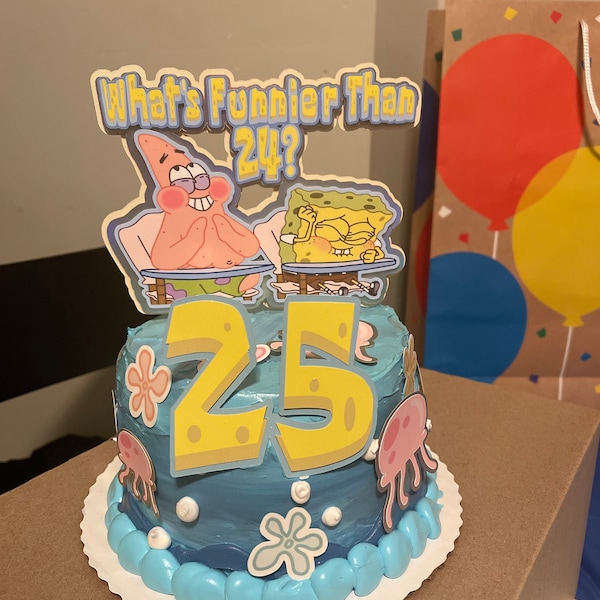 Whats Funnier Than 24? Cake Topper - Etsy