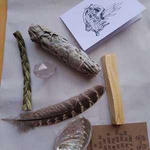 Cleansing Kit Sage Smudging Purification White Sage Palo Santo ...