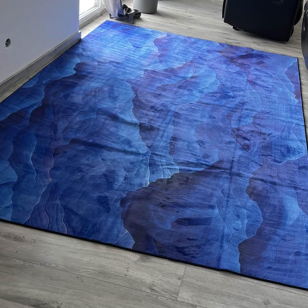 Abstract Brushstroke Rug, Contemporary Splatter Art Rug, Bold Abstract ...