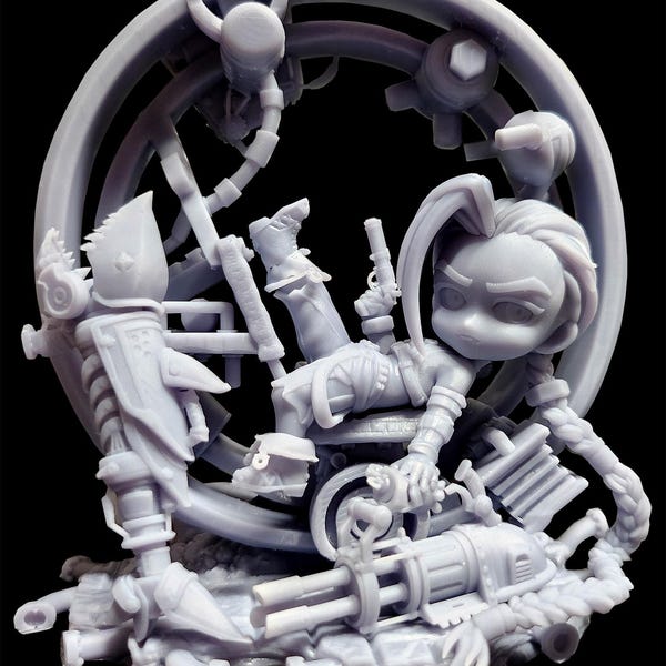 Fuwamoco Cheerleaders From Hololive - STL Model for Resin Printer ...