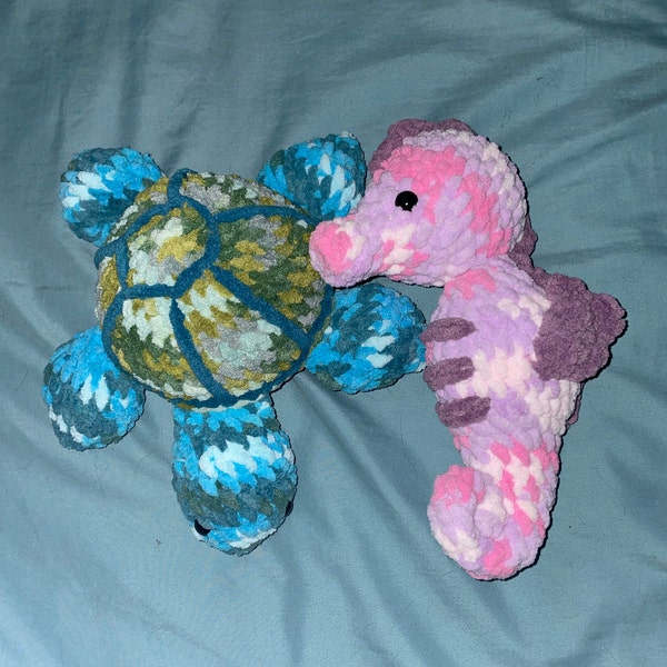 Bundle 9 Crochet Sea Animal Amigurumi Pattern Crab, Dolphin,jellyfish ...
