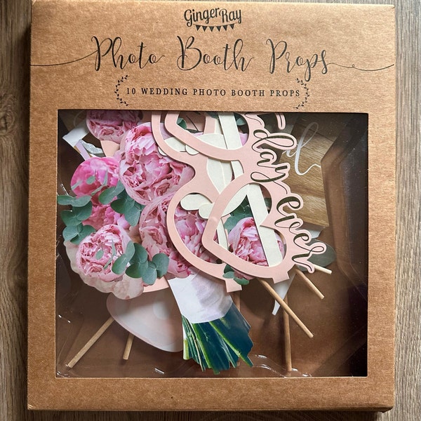 Rustic Wedding Photo Props, Wedding Photo Booth, Selfie Props, Wedding ...