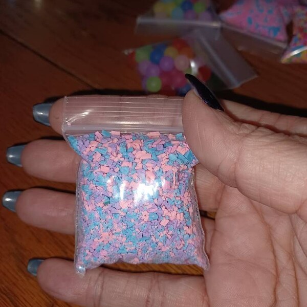 Unicorn Popping Candy Crumble, Fake Fruity Pebbles Polymer Clay Candy ...