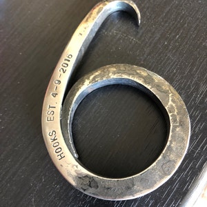 Wrought Iron Letter H, Forged Letters, 6th Anniversary Gift, Forged ...