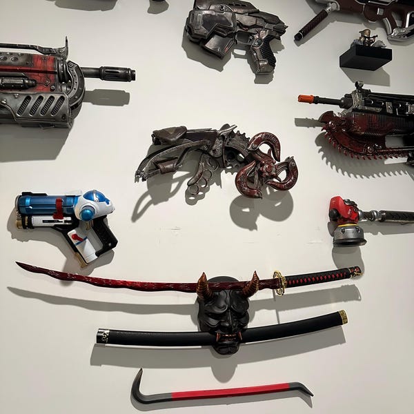 Oni Mask Dual Katana Display - Etsy
