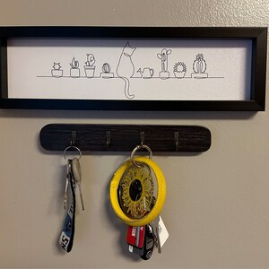 Magnetic Key Holder Shelf, Key Holder for Wall, Wall Mounted, Key ...