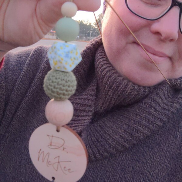 Personalized Wood Name Tag With Hardware, Add on to a Lanyard - Etsy