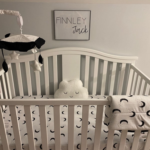 Custom Name Printable, Above Crib Name Sign, Nursery Decor, Calligraphy ...