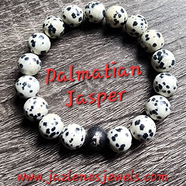 Dalmatian Jasper Beads Grade AAA Genuine Natural Gemstone Round Loose Beads 4MM 6MM 8MM 10MM ...