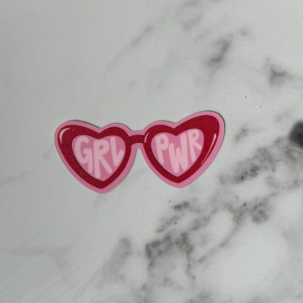 Girl Power Sticker | Vinyl Laptop Sticker, Vinyl Water Bottle Sticker ...