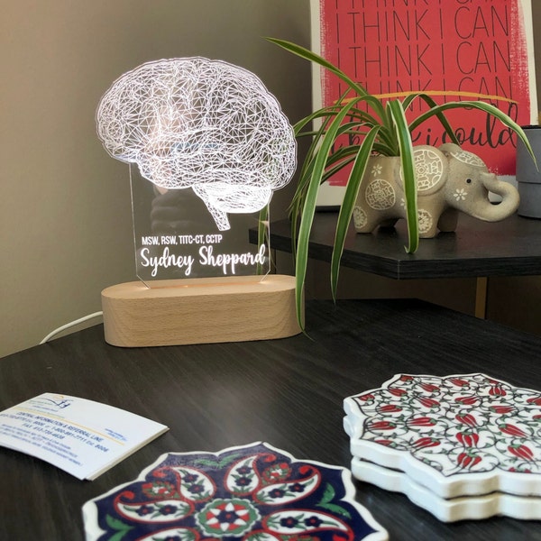 Personalized Lamp for Psychologist. Psychology Student Graduation Gift ...