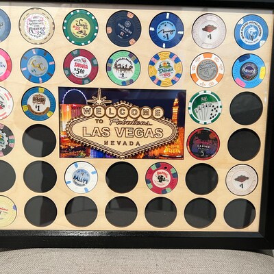 Personalized Engraved Poker Chip Frame Display Insert Fits 36 Harley ...