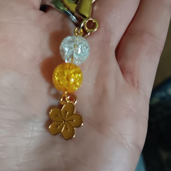 Blue Moon Keychain Beaded Keychains With Moon-themed Charm Beaded Bag ...