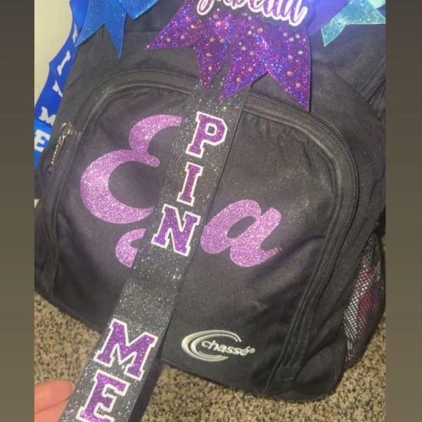 Royal Blue Rhinestone Mini Cheer Bow Keychain - Etsy