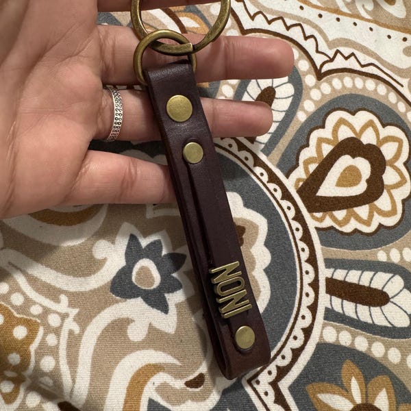 Keychain, Leather Braided Key Chains, Handcrafted Full Grain Leather ...