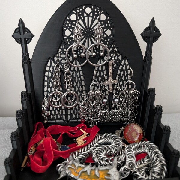 Gothic Cathedral Accessory Tray Display 3D Printed - Etsy