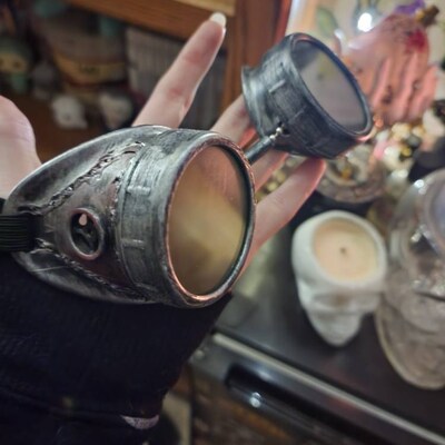 Distressed Battle Worn Dystopian Goggles, Steampunk, Goggles ...