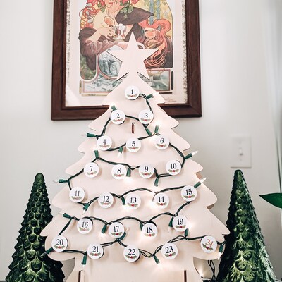 Beer Advent Calendar 24 Pack Tipsy Tree Beer Tree Table Top Display ...