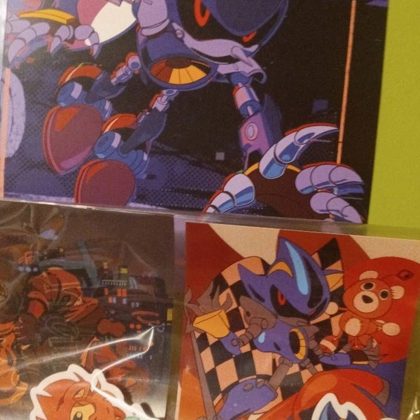 Sonic Art Print Metal Sonic - Etsy