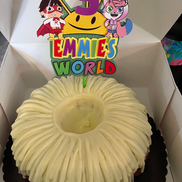 Cake Topper Ryan's World 3d Cake Topper With Ryans World Characters ...