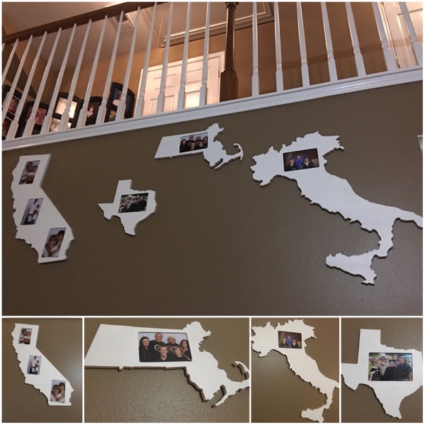 State Shaped 4x6 Picture Frame - Etsy