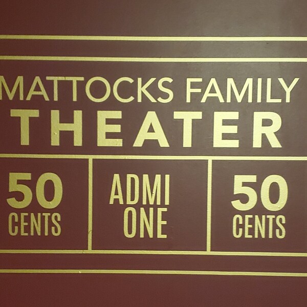 Personalized Family Movie Theater Ticket Decal - Wall Decal Custom ...