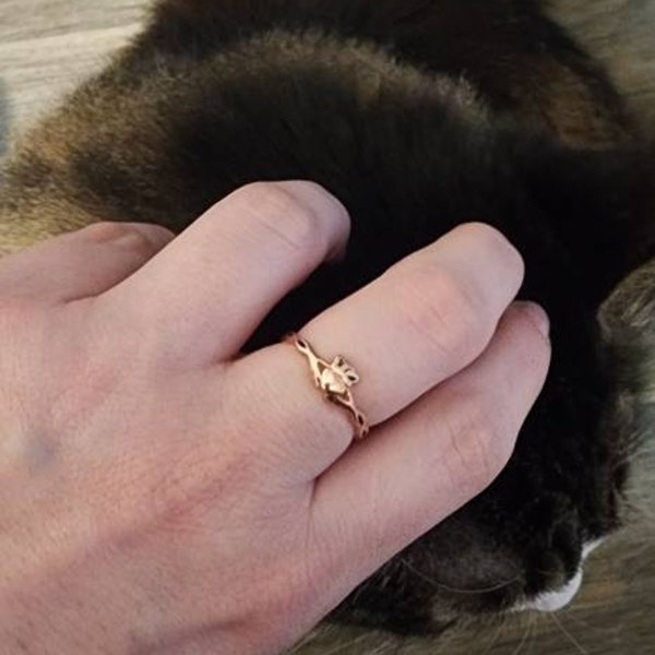 Teddy Bear Ring Silver Teddy Bear Ring Solid 925 Sterling Silver Bear ...