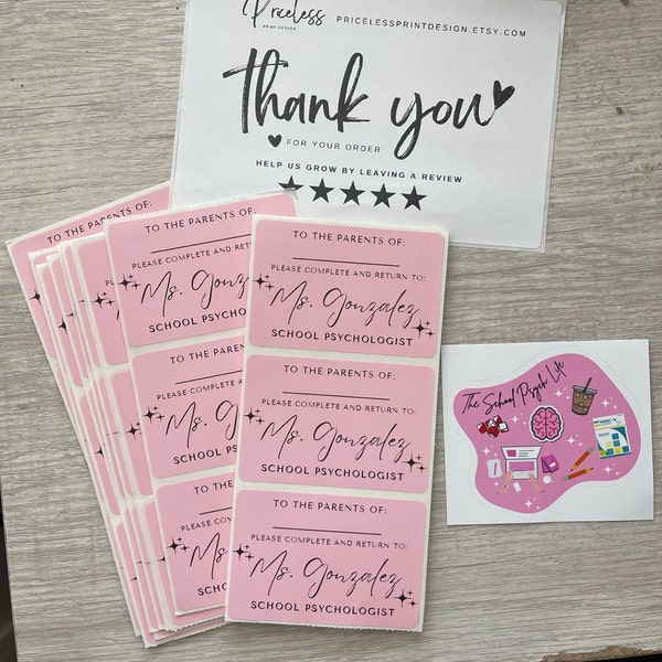 CUSTOM | Wooden or Self Inking Stamp | School Psychologist Stamp ...