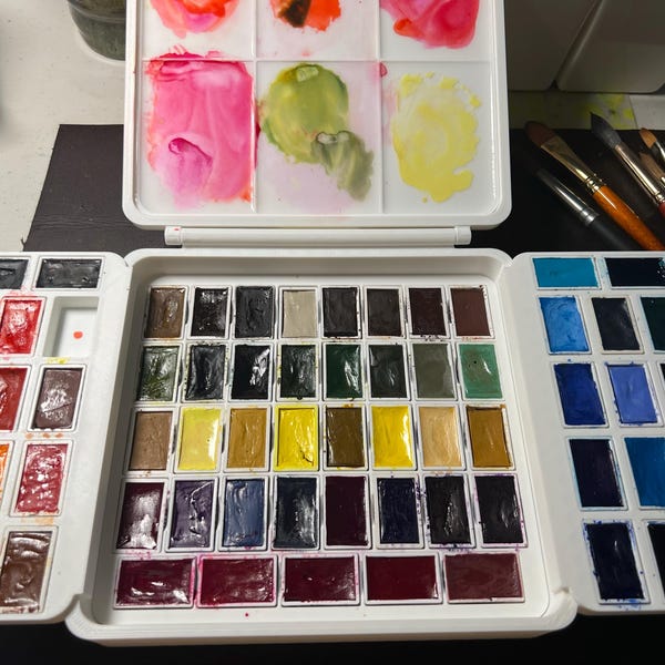 Altoid Tin Water Palette Set | Watercolor Painting | Removable Pan ...